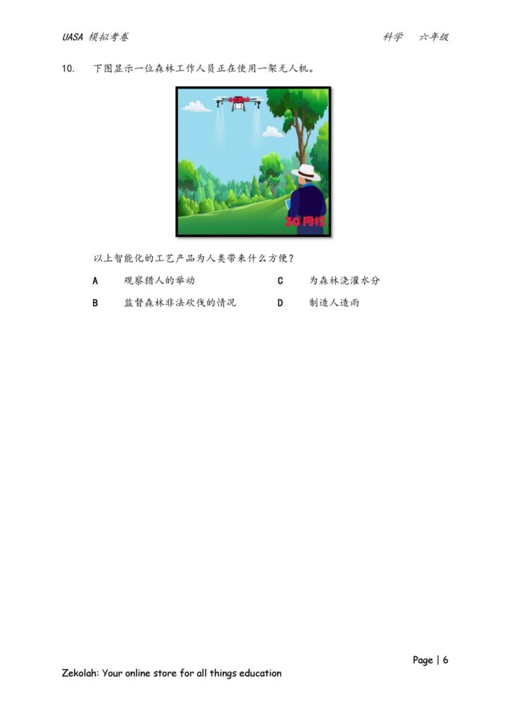 【UASA考卷】六年级 【UASA Model Exam Paper】Standard 6