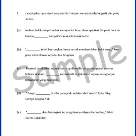 国中 Form 2 国语：第一学期考试复习 Bahasa Melayu Kertas Penggal Pertama Tingkatan 2 ...