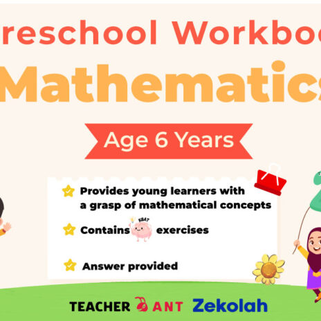 Preschool Mathematics Workbook PDF (Age 6) 学前幼儿数学练习PDF（6岁） - Zekolah.com