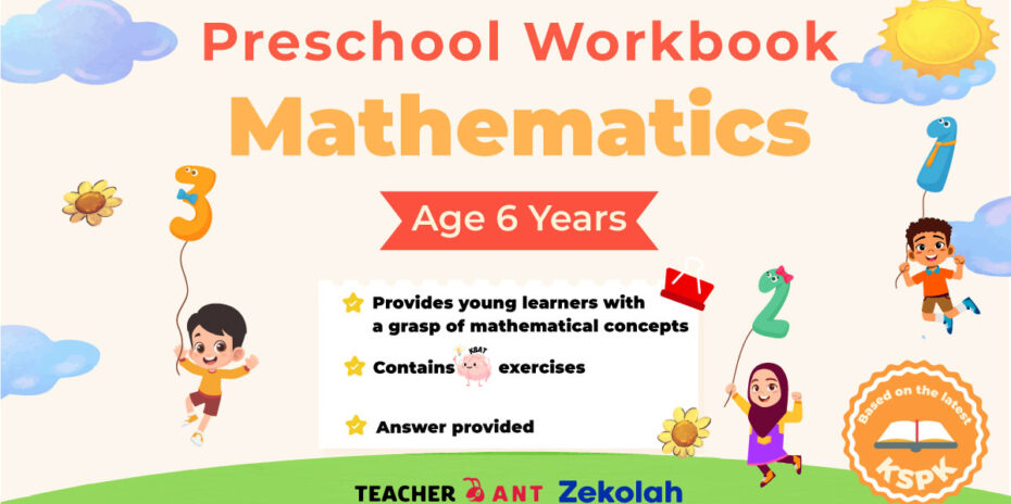 Preschool Mathematics Workbook PDF (Age 6) 学前幼儿数学练习PDF（6岁） - Zekolah.com